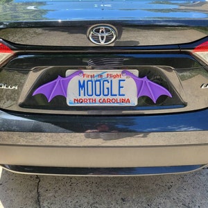 License Plate Bat Wings universal Fit - Etsy