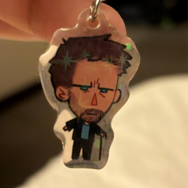 1.5 Inch House MD Glitter Acrylic Charm Keychains - Etsy