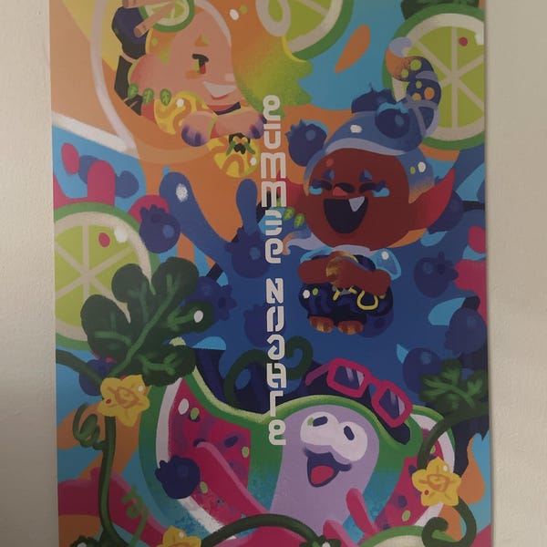 Splatoon Hotlantis WV3 Posters Harmony Paruko Tartar Dedf1sh Octoling ...