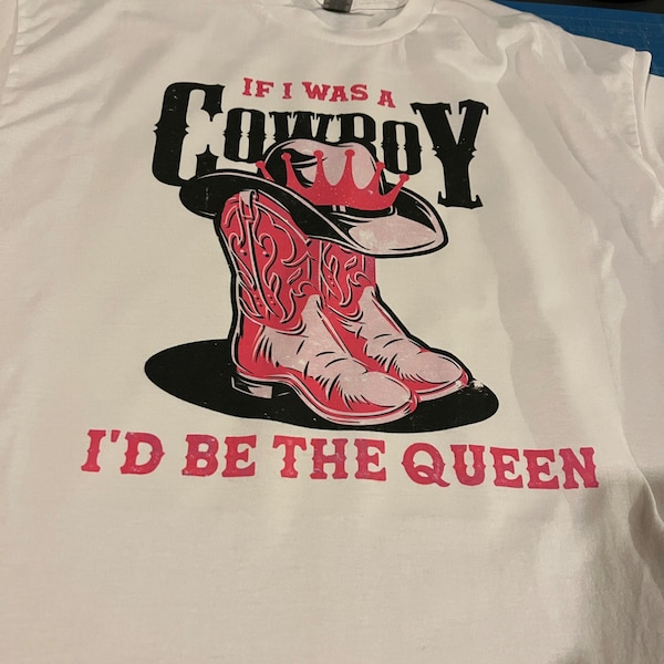 If I Was A Cowboy I'd Be the Queen Boots Western Instant Digital ...