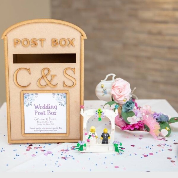 PERSONALISED Wedding Post Box, Party, Royal Mail Style - Flat Pack ...
