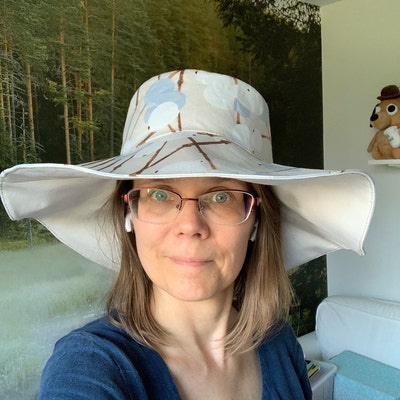 Womens Sun Hat Pattern. Spring Blooms Sunhat PDF Sewing Pattern ...