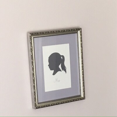 Custom Silhouette Print Personalized Silhouette Print Made From YOUR ...