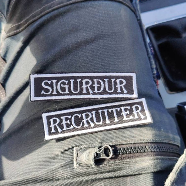 1"x4" Custom Embroidered Name Tag Motorcycle Personalized Biker Patch ...