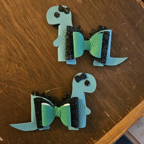 Bronto Dinosaur Bow SVG, Dino Bow SVG, Dino Party Fun Bow, Svg Files ...