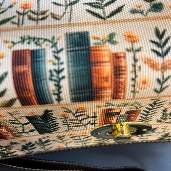 Butterfly Cottagecore Canvas Satchel Bag, Cottagecore Purse for Women ...