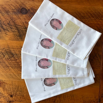 Custom Tea Towels/family Recipe Kitchen Towels/handwriting - Etsy