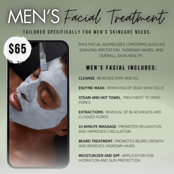 Facial Specials Flyer DIY Canva Template Facial Treatment Flyer Book ...