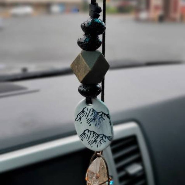 Clay Car Diffuser/ Lava Stone Diffuser/ Essential Oil Diffuser/ Car Air ...