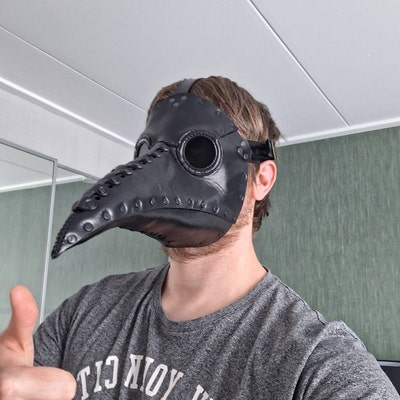 Schnabel Plague Doctor Mask in Leather choose Color - Etsy