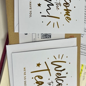 Personalised Welcome to the Team Card, New Apprentice, New Colleague ...