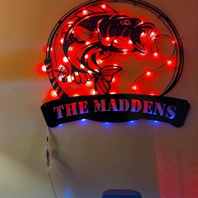 Custom Logo Design Metal Wall Art LED Light Personalized Business Logo ...