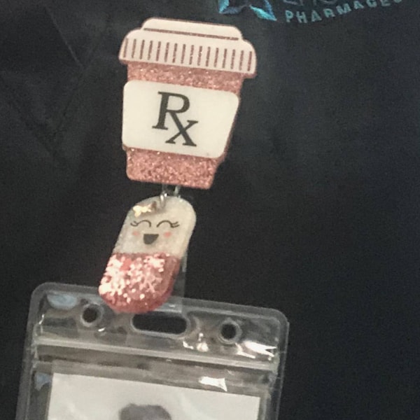 Pharmacy Badge Reel| Chill Pill Badge Reel| ID Holder| Nurse Badge ...