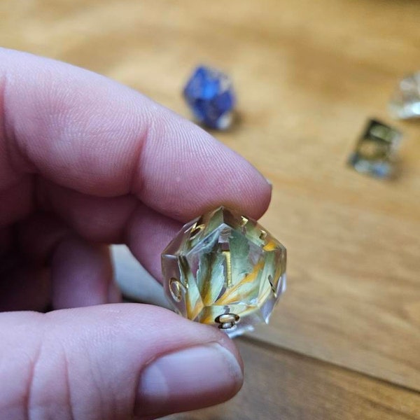 Forest Floor (REAL PLANTS!) Dice Set for Dungeons and Dragons Tabletop ...