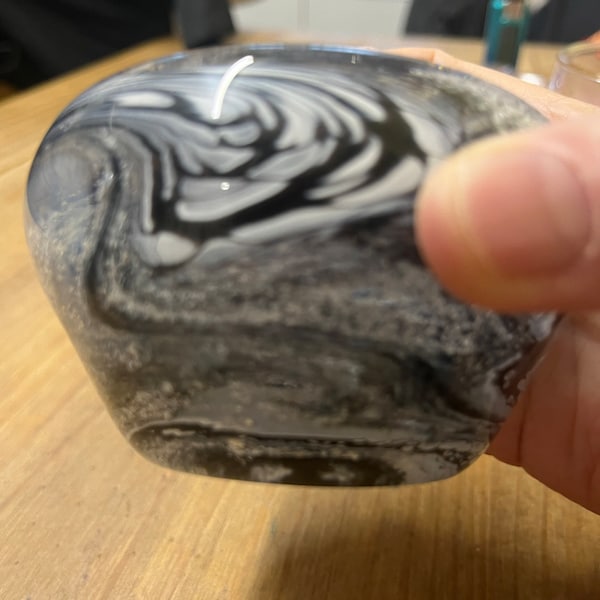 Mini Cremation Ash to Glass Pebble Paperweight - Etsy