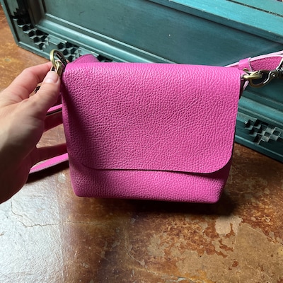 White Leather Mini Crossbody Bag Women Minimalist Leather Handbag Small ...