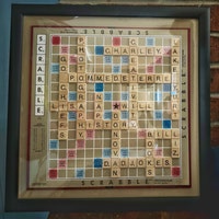 Custom Framed Scrabble Boards Personalized Gift Vintage Scrabble Board ...