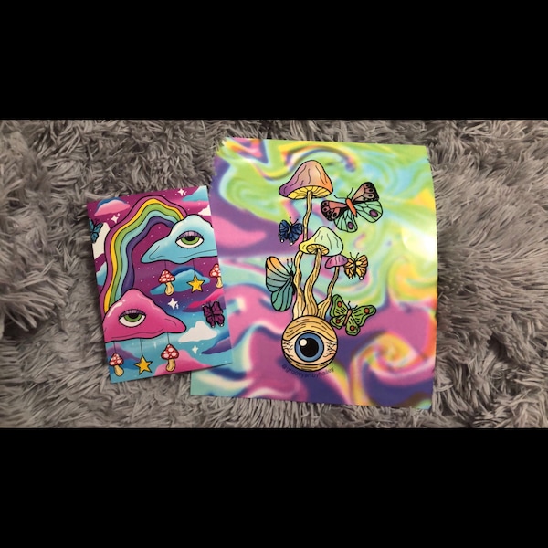 Mini Trippy Prints | Print Collection 4 - Etsy