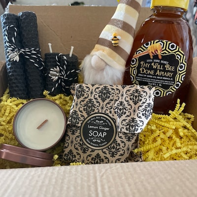 Bee Gift Box With Soap and Honey Honey Bee Sweet Themed Gift - Etsy