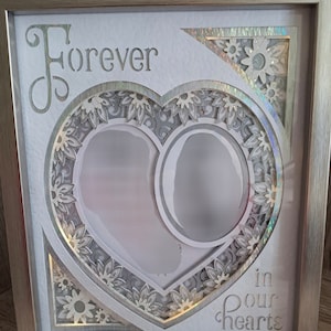 CUSTOMIZABLE 3D MEMORIAL Shadow Box Svg for Cricut for Silhouette - Etsy