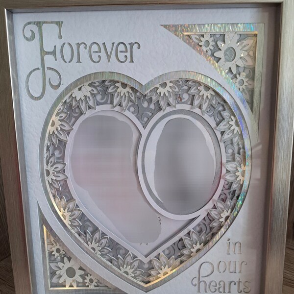 CUSTOMIZABLE 3D MEMORIAL Shadow Box Svg - for Cricut - for Silhouette ...