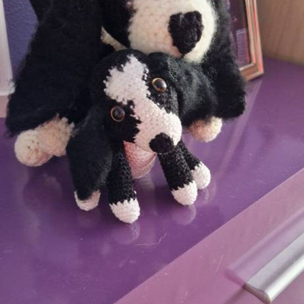 Spaniel Puppy Crochet Dog Pattern, Cavalier King Spaniel Amigurumi Dog ...