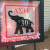 The **ORIGINAL** Personalized Elephant Shadow Box - Delta Sigma Theta ...