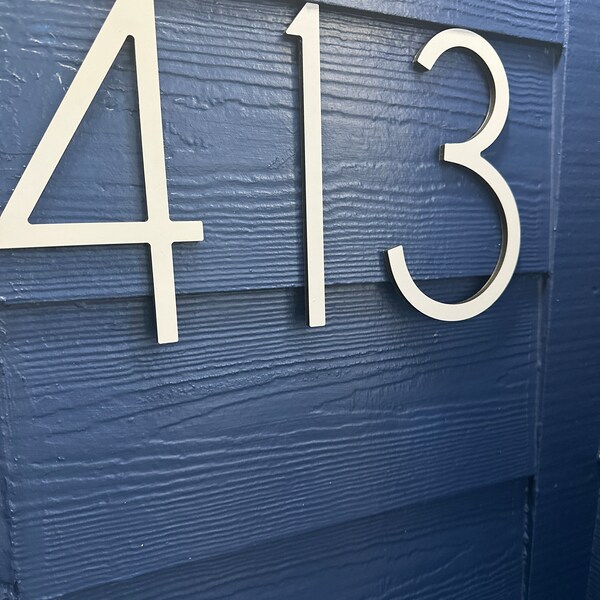 THIN MODERN White House Numbers for Large Address Numbers - Etsy