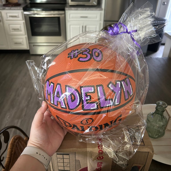 Personalized Standard Size Basketball Custom Hand Painted Basketball ...