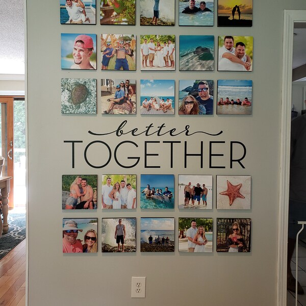 Better Together Vinyl Lettering Wall Decal Self Adhesive Sticker - Etsy