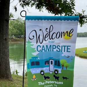 Personalized RV Camping Flag keep Moving Life With No | Etsy