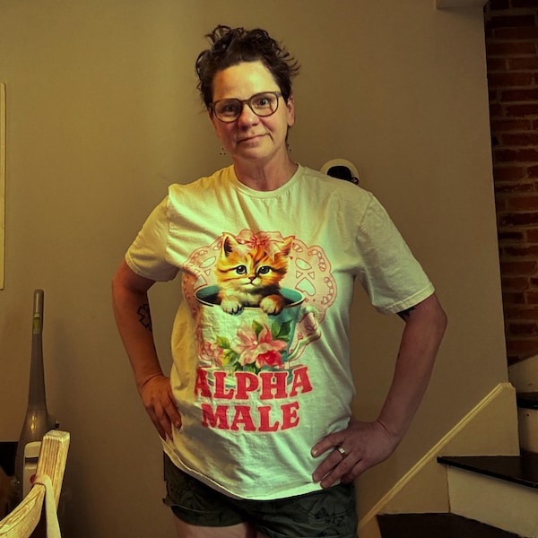 Alpha Male Kitten T-shirt, Funny Cat Meme, Unisex Softstyle - Etsy