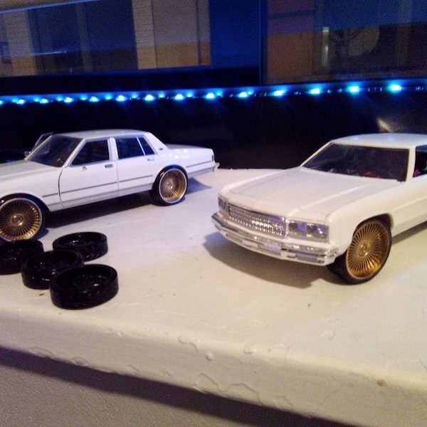 1:24/25 Scale Resin 3d Printed pro-touring Style Model Car Wheel Set - Etsy