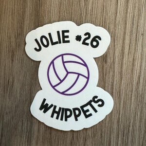 Personalized Volleyball Sticker or Magnet Team Name Sticker or Magnet ...