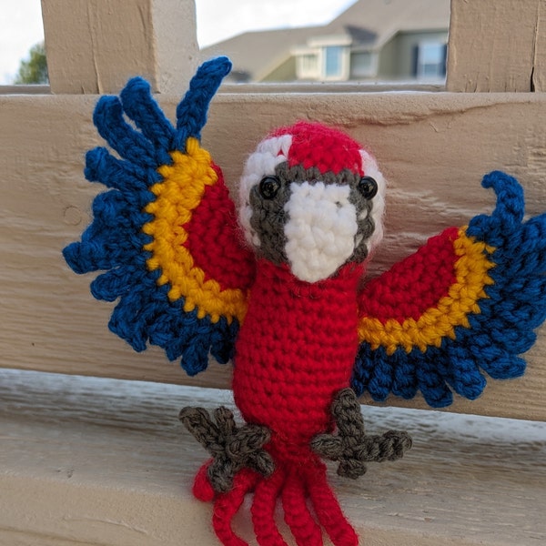 Macaw Amigurumi Pattern - Parrot Crochet Pattern - Etsy
