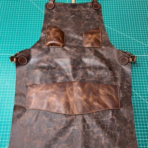 Apron Pattern Leather DIY Pdf Download Leather Apron Video Tutorial - Etsy
