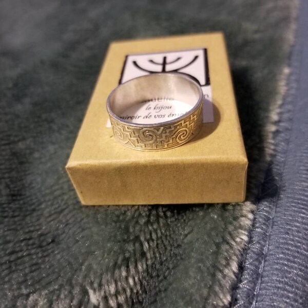 Sterling Silver Mexican Ring - Zapotec - Precolumbian Jewelry - Meander ...