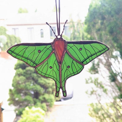 Blue Butterfly Stained Glass Butterfly Glass Wings - Etsy