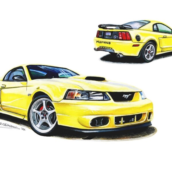 Original Drawing of Nissan, Realistic Car Drawing, Car Portrait, Gift ...