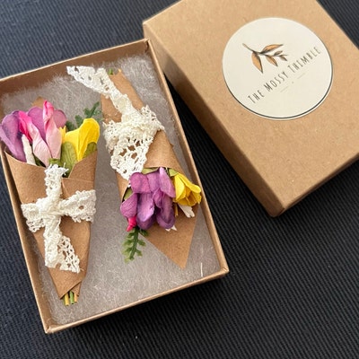 Tiny Spring Bouquet/ Miniature Bouquet/ Tiny Flowers/ Tiny Bouquet ...