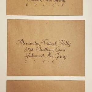 Classic Hand Lettered Envelope Addressing, Calligraphy Wedding ...