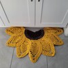 Crochet Sunflower Rug pattern With Exclusive Video Tutorials - Etsy