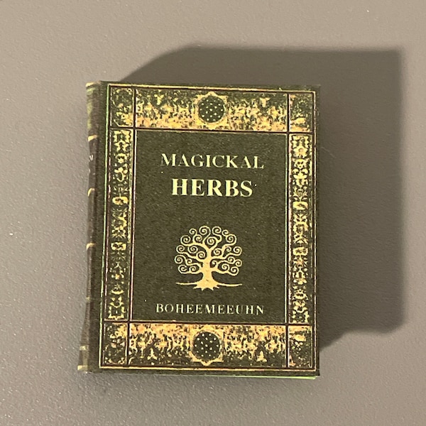 2 Books of Magical Herbs Dollhouse Mini Book 1:12, 6th 24th OPENABLE ...