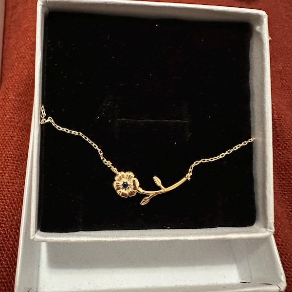 Gold Filled June Birth Flower Necklace: Rose Floral Jewelry - Etsy