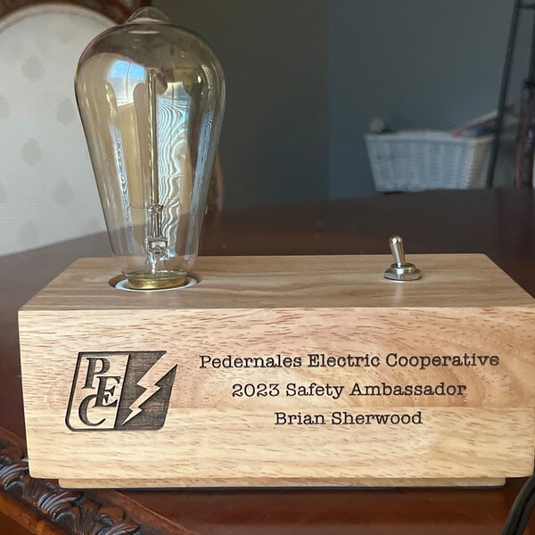 Edison Lamp Award™ – Personalized Awards, Plaques, Trophies, Trophy ...