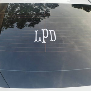 Monogram Decal for Car / Truck 5.5 Inches Many Styles and - Etsy