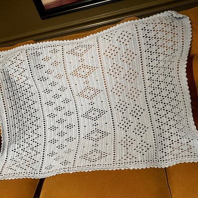 Crochet Baby Blanket Pattern, Princess Name, Personalised, Filet, UK ...