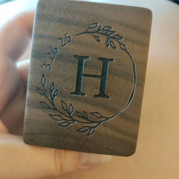 Custom Ring Box for 3 Ring, Engraved Engagement Wood Ring Box ...
