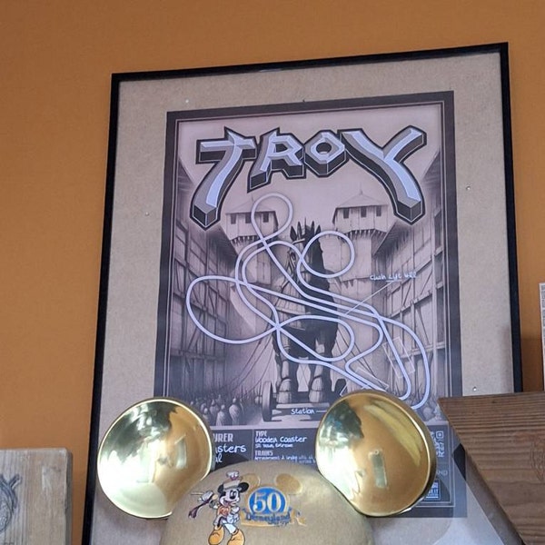 Taron - Phantasialand | Intamin: Rollercoaster Layout Popup Card - Etsy