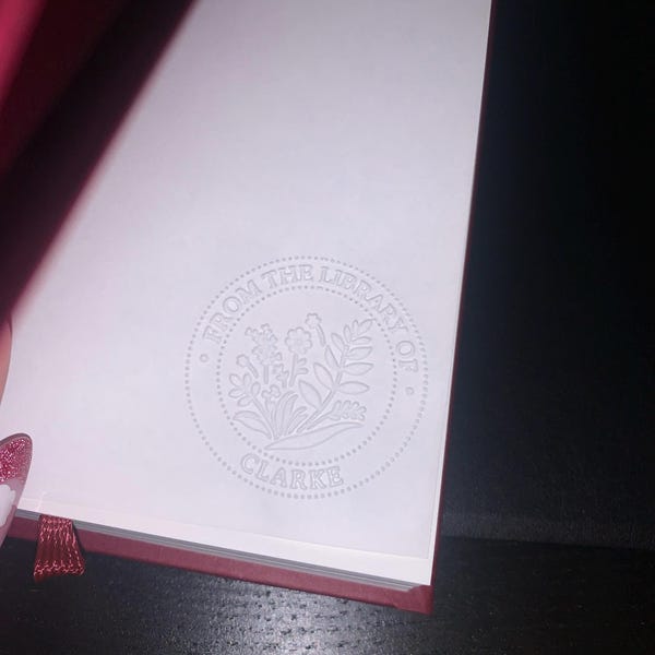 Custom Book Embosser, Wedding Embosser, Custom Embosser, Initials ...